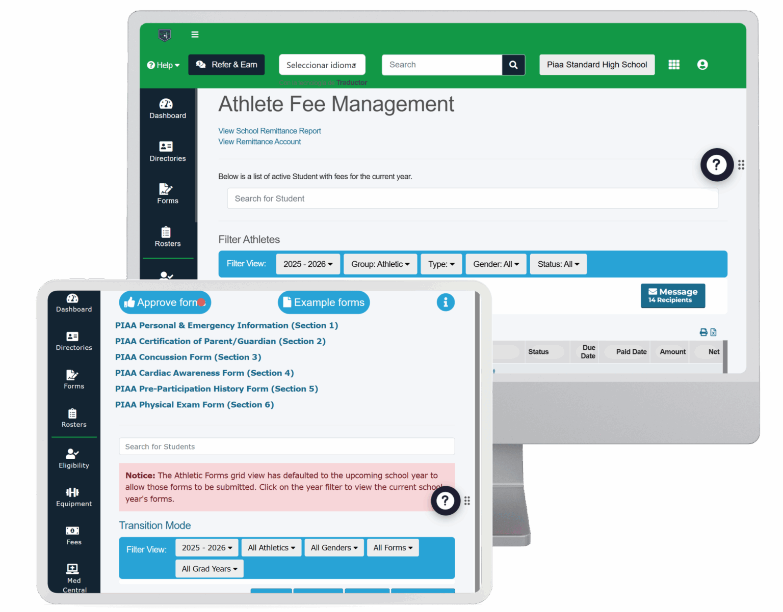 Athletic Management for School Districts - BigTeams